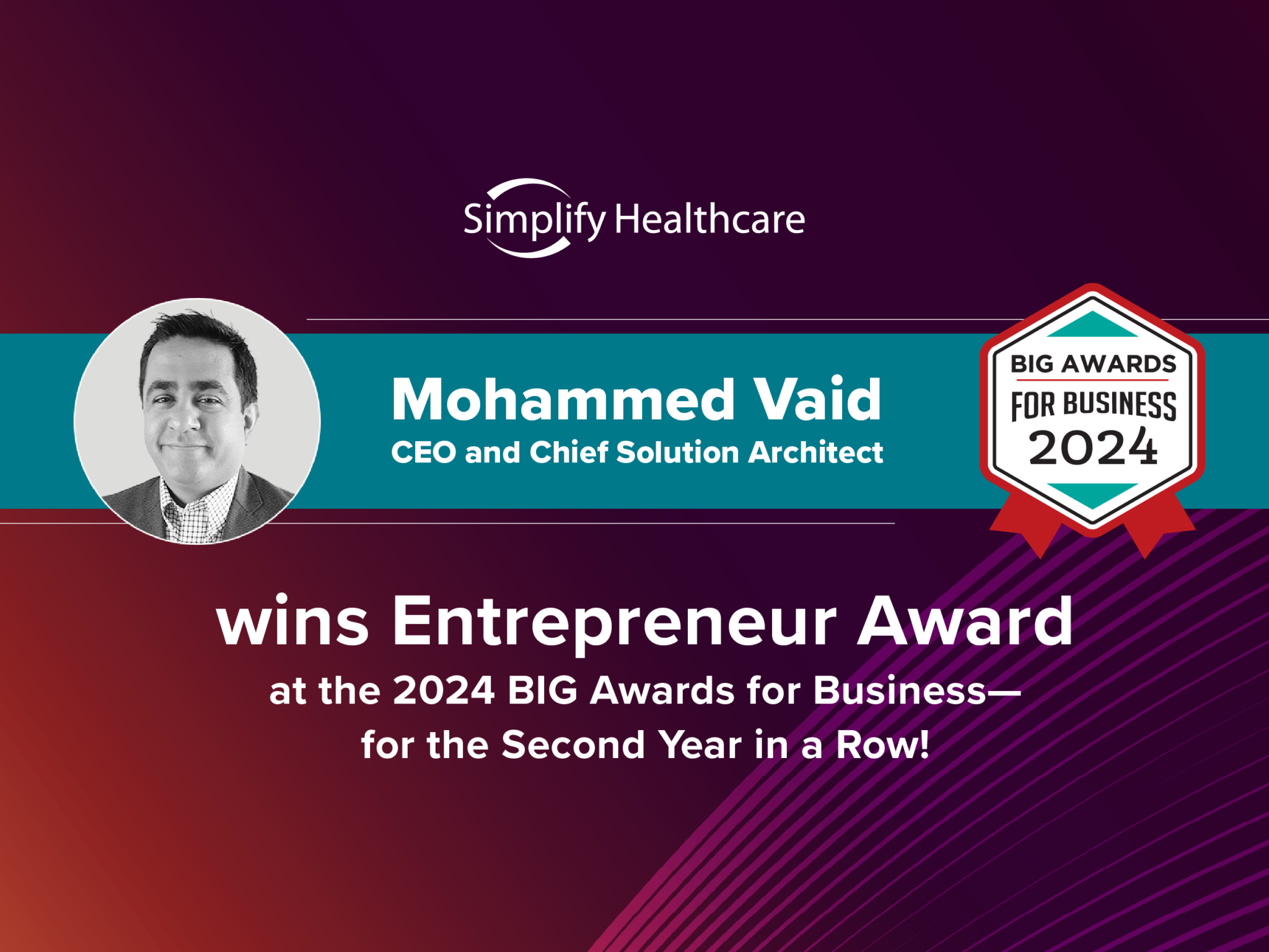 Simplify Healthcare wins in two categories at the 2024 BIG Awards for ...